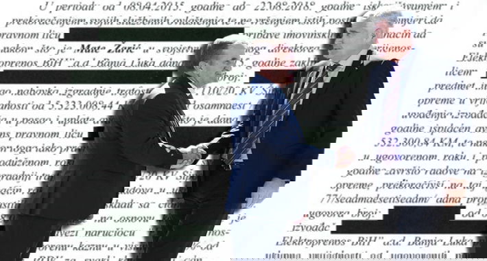 Šta piše u optužnici protiv "nedodirljivog" HDZ-ovca Matana Žarića