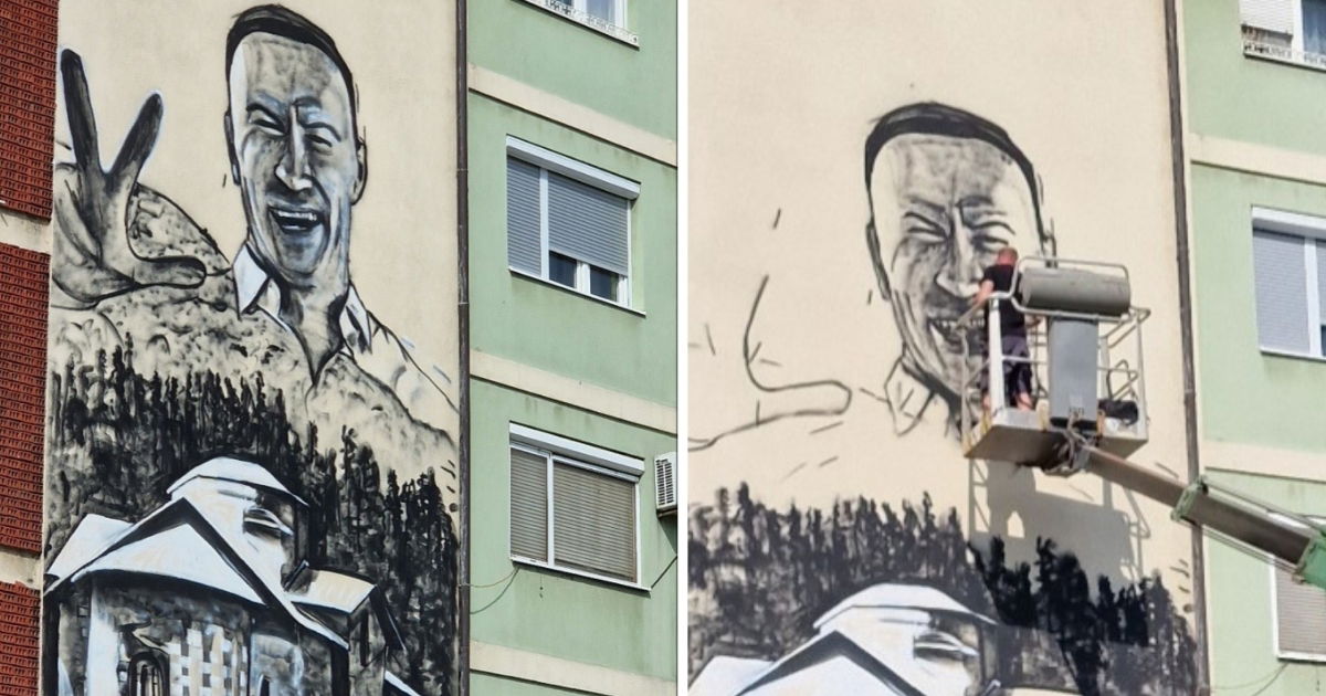 U Bijeljini osvanuo mural jednom od odgovornih za ubistvo kosovskog ...