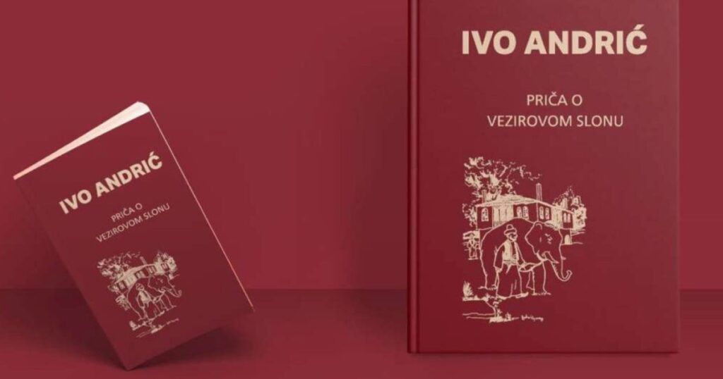 Andrićeva pripovijetka na engleskom, njemačkom, francuskom, uz crteže ...