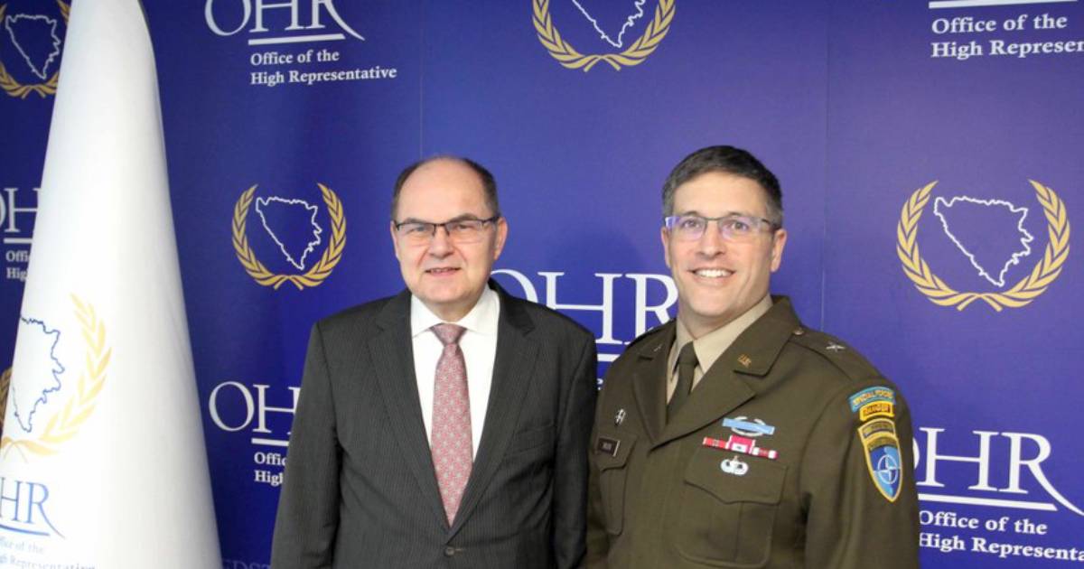 Schmidt s komandantom NATO-a u BiH razgovarao o sigurnosnoj situaciji