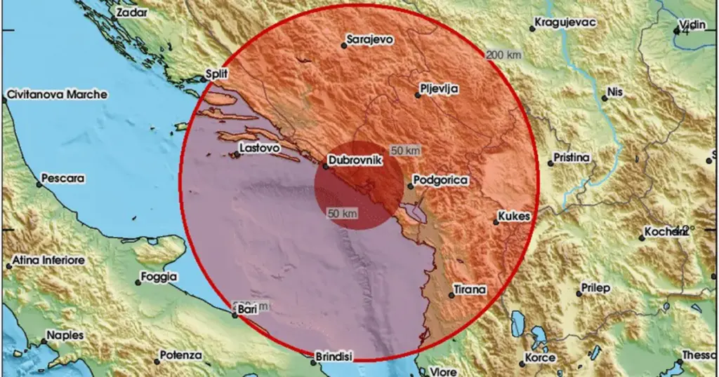 Zemljotres jačine 3,6 stepena na jugu Hrvatske, osjetio se u BiH i ...